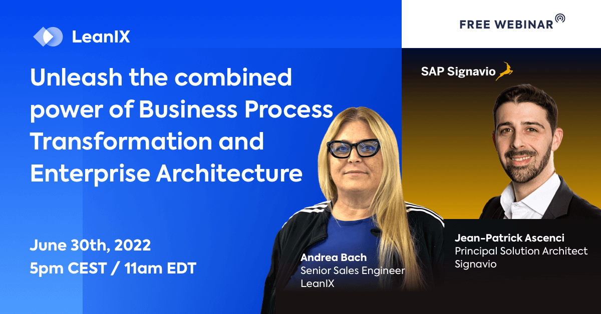 LeanIX Partner Webinar: Unleash the combined power of Business Process ...